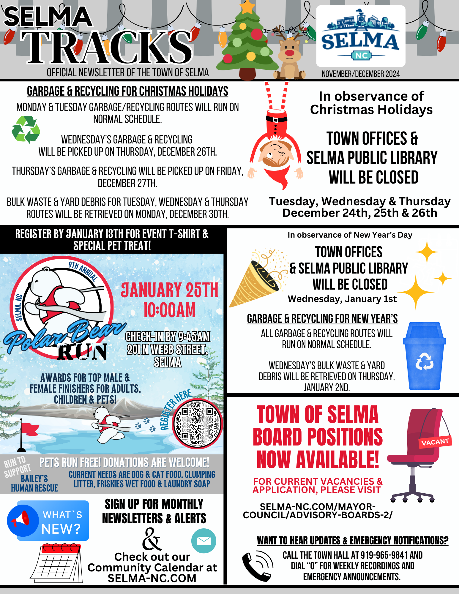 Selma Tracks Quarterly - Town of Selma